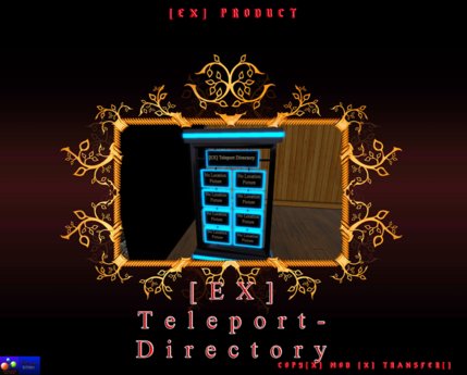 Second Life Marketplace - [EX] Teleport Directory with Sculpt map
